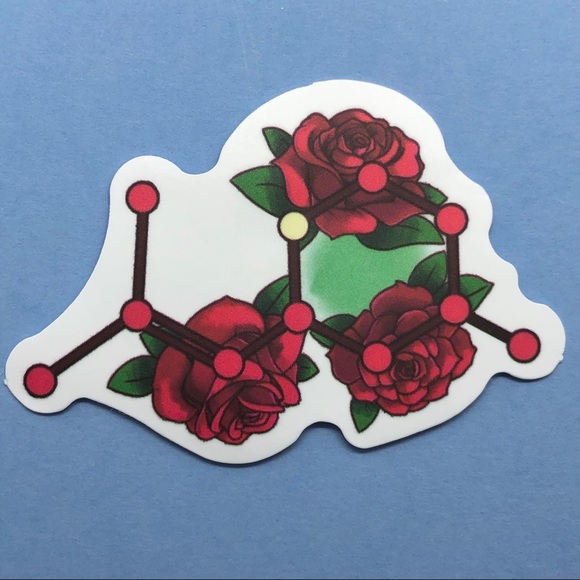 Accessories | 110 Small Rose Molecule Sticker Vsco | Poshmark